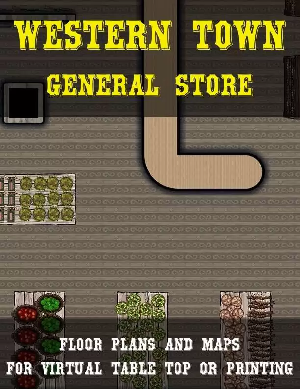Western Town: General Store | Map Pack - MmpApps | Western Maps ...