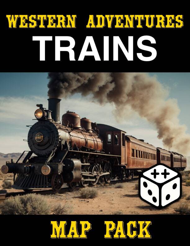 Western Town: Train | Map Pack - MmpApps | Western Maps | DriveThruRPG