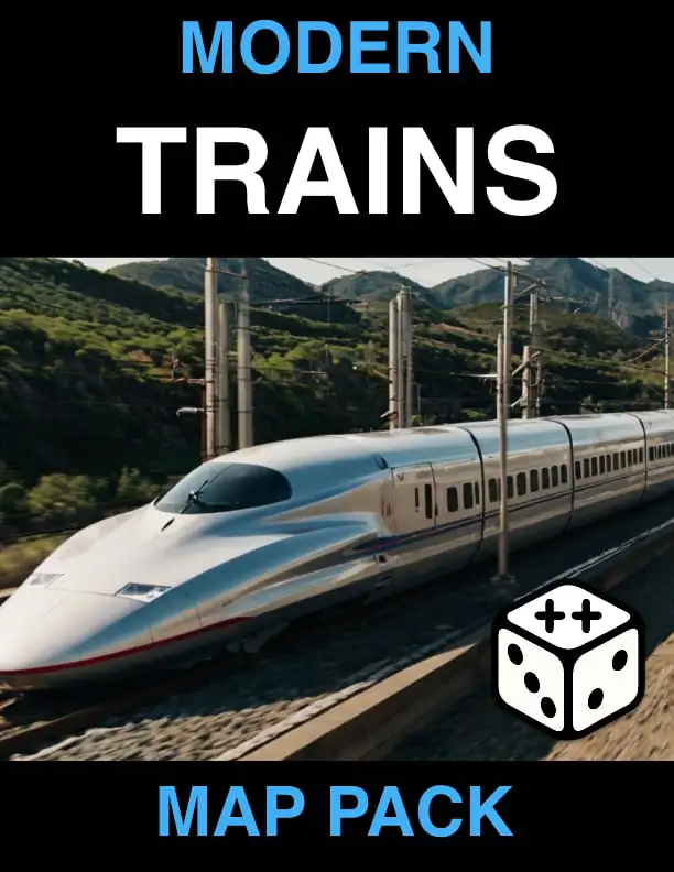 Modern Train | Map Pack - MmpApps | Modern Maps | DriveThruRPG