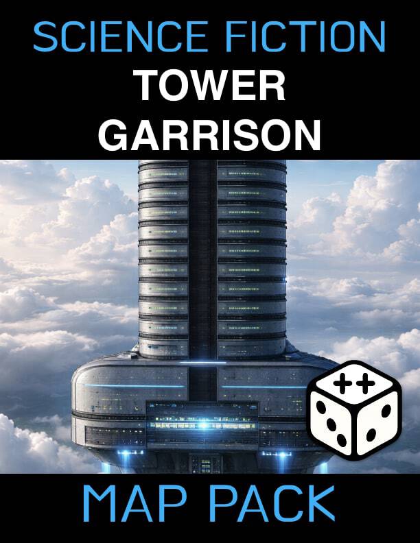 Tower Garrison | Map Pack - MmpApps | Science Fiction Maps | DriveThruRPG