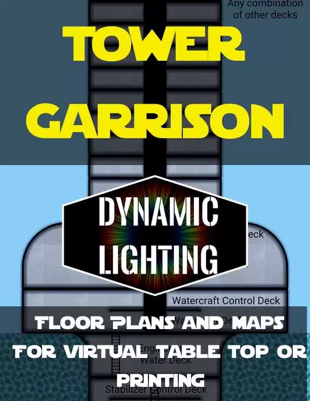 Tower Garrison | Map Pack - MmpApps | Science Fiction Maps | DriveThruRPG