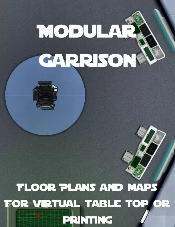 Modular Garrison | Tile Set - MmpApps | Science Fiction Maps | DriveThruRPG