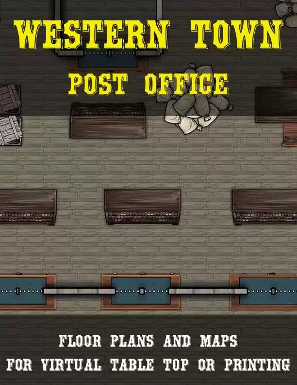 Western Town: Post Office | Map Pack - MmpApps | Western Maps ...