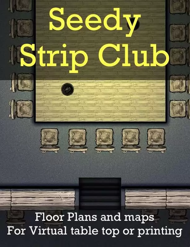 Seedy Strip Club | Map Pack - MmpApps | Modern Maps | DriveThruRPG