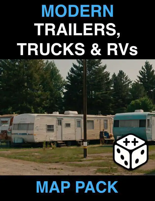 Trailers, RVs & Trucks | Map Pack - MmpApps | Modern Maps | DriveThruRPG