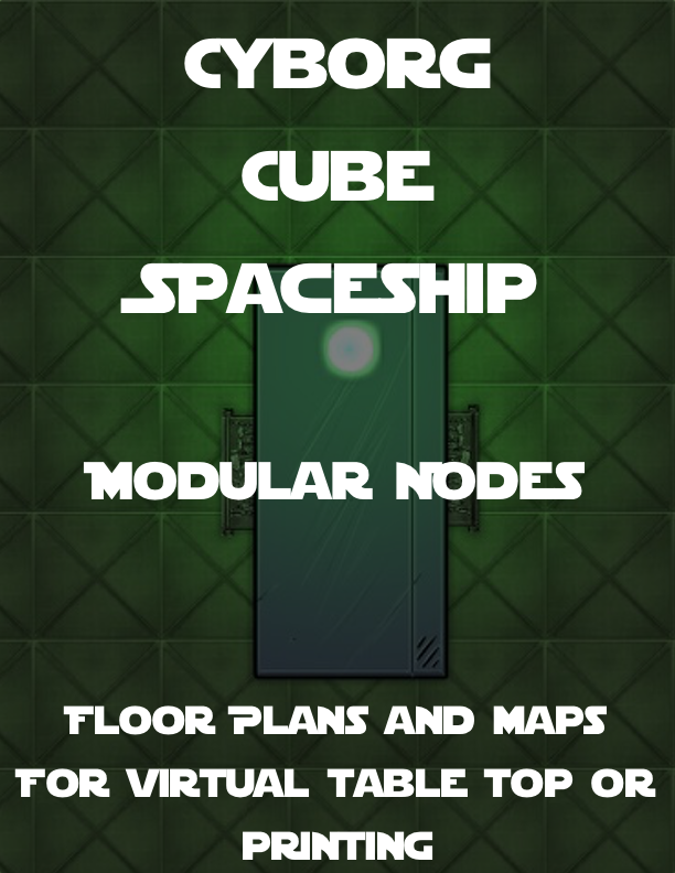 Cyborg Cube Spaceship | Tile Set - MmpApps | Science Fiction Maps ...