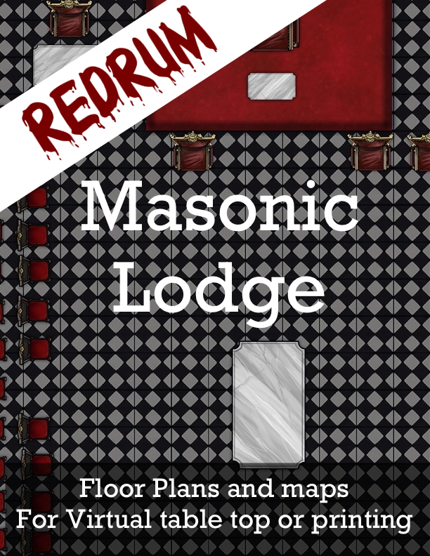 Redrum Masonic Lodge | Map Pack - MmpApps | Horror Maps | DriveThruRPG