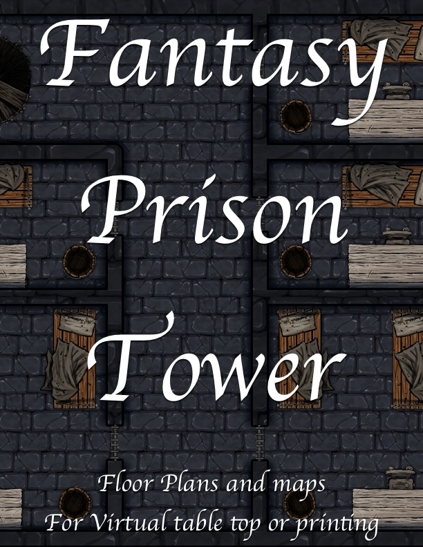 Fantasy Prison Tower | Map Pack - MmpApps | Fantasy Maps | DriveThruRPG