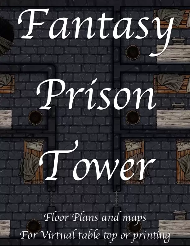 Fantasy Prison Tower | Map Pack - MmpApps | Fantasy Maps | DriveThruRPG