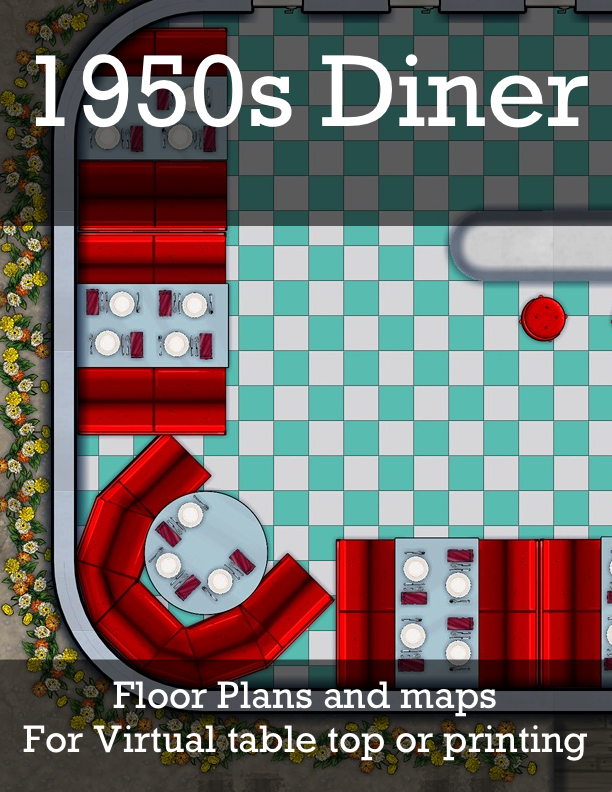 1950s Roadside Diner | Map Pack - MmpApps | Modern Maps | Historical ...