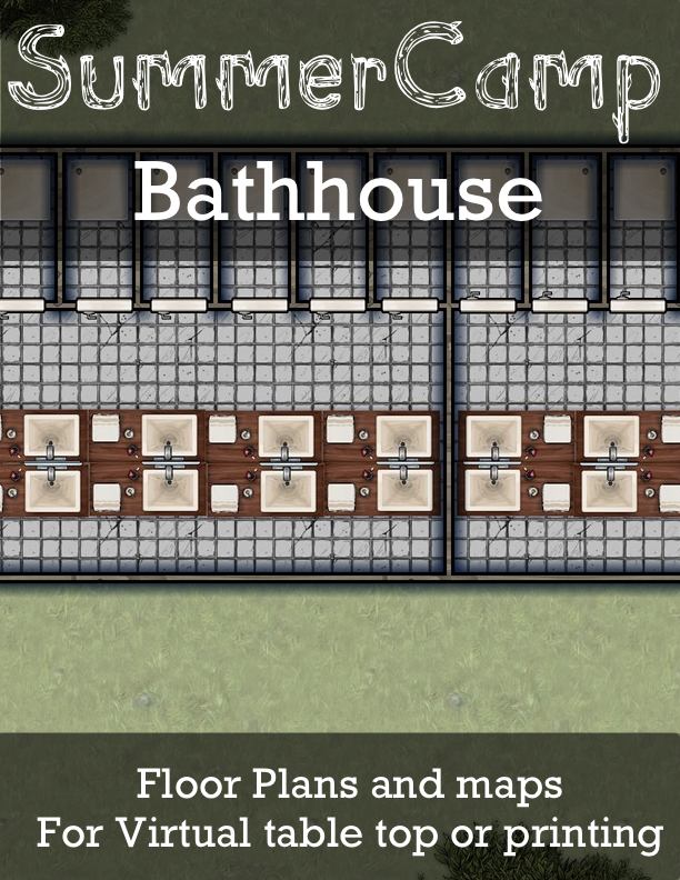 Summer Camp: Bathhouse | Map Pack - MmpApps | Modern Maps | DriveThruRPG