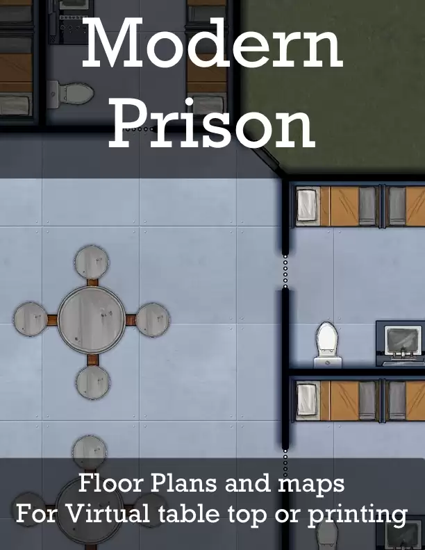 Modern Prison | Map Pack - MmpApps | Modern Maps | DriveThruRPG