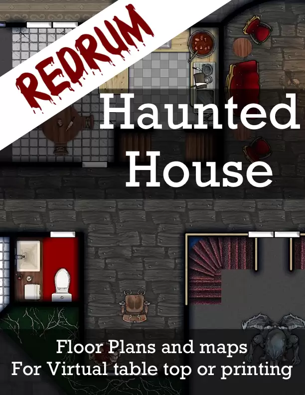 Redrum Haunted House | Map Pack - MmpApps | Horror Maps | DriveThruRPG