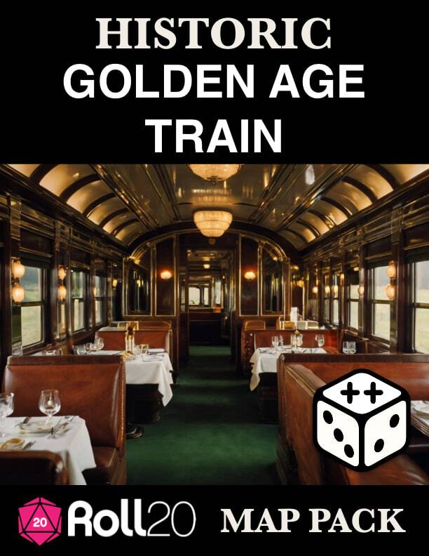 Golden Age Train | Dynamic Lighting - MmpApps | Historical Maps Roll20 ...