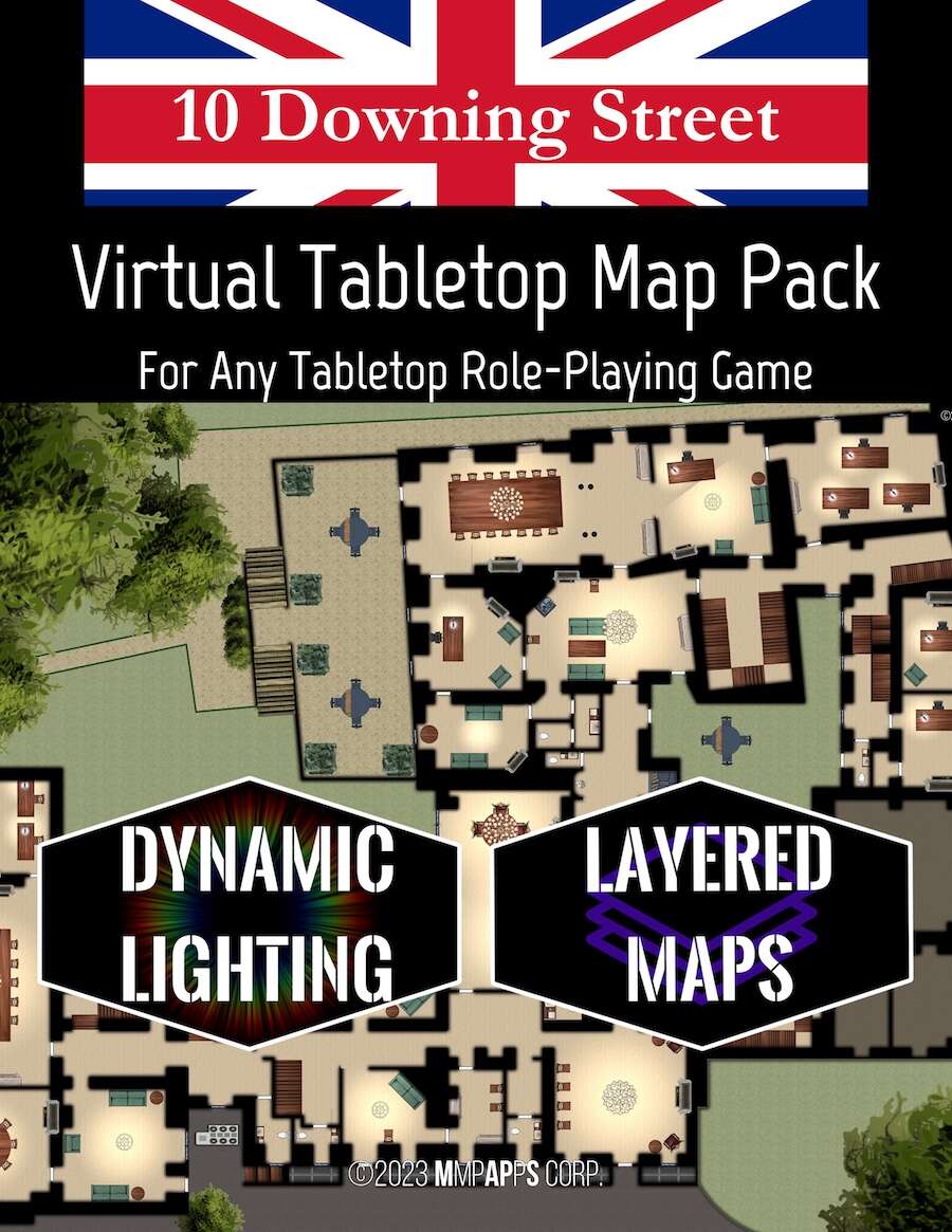 10 Downing Street | Dynamic Lighting - MmpApps | Modern Maps Roll20 VTT ...