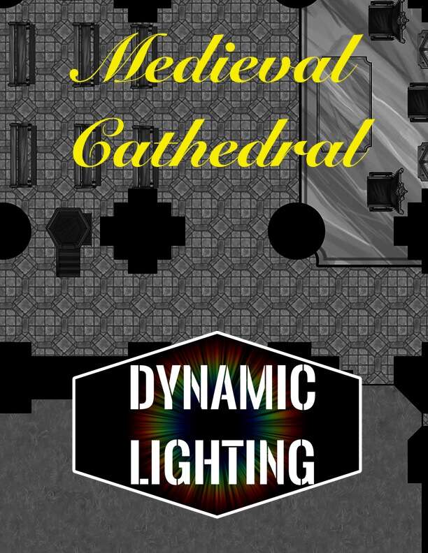 Medieval Cathedral | Dynamic Lighting - MmpApps | Modern Maps Roll20 ...