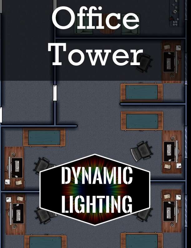 Modern Office Tower | Dynamic Lighting - MmpApps | Modern Maps Roll20 ...