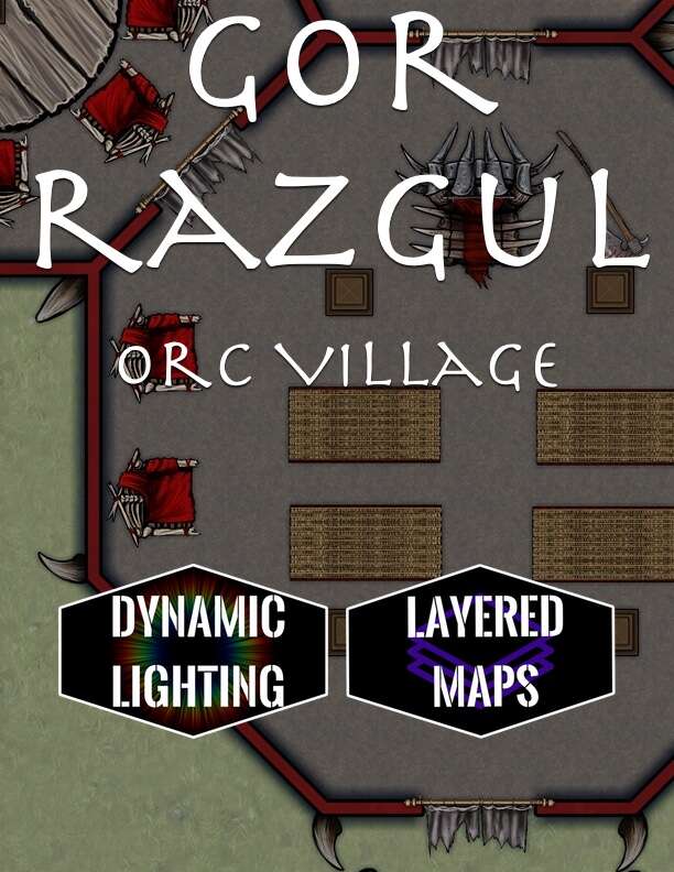 Gor Razgul - Orcish Village | Dynamic Lighting - MmpApps | Fantasy Maps ...
