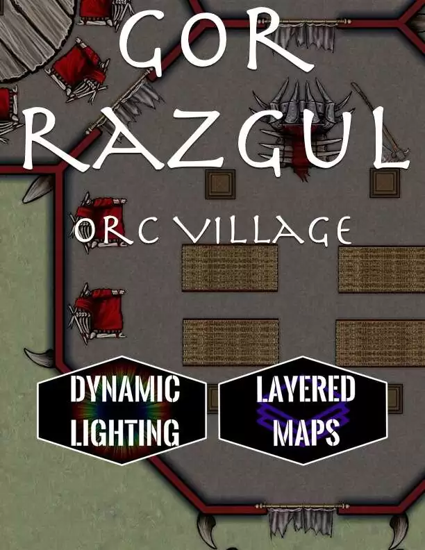 Gor Razgul - Orcish Village | Dynamic Lighting - MmpApps | Fantasy Maps ...