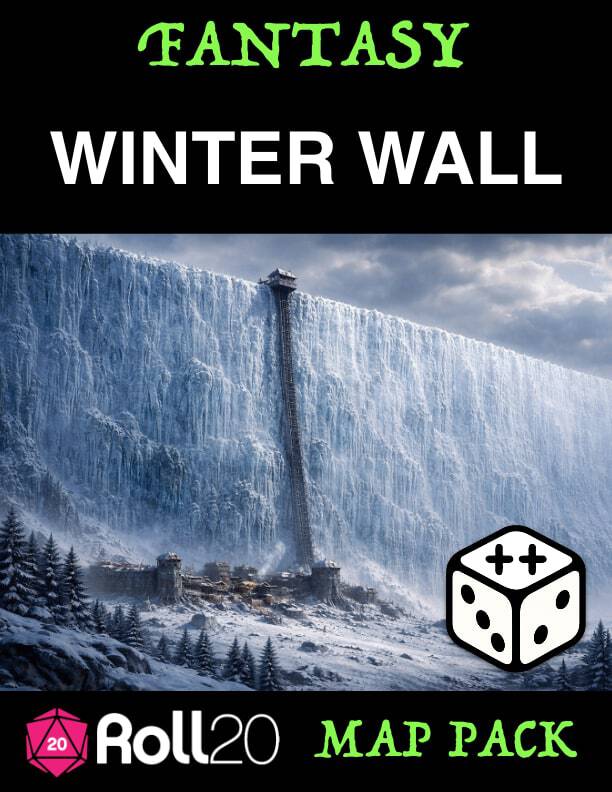 Winter Ice Wall | Dynamic Lighting - MmpApps | Fantasy Maps Roll20 VTT ...