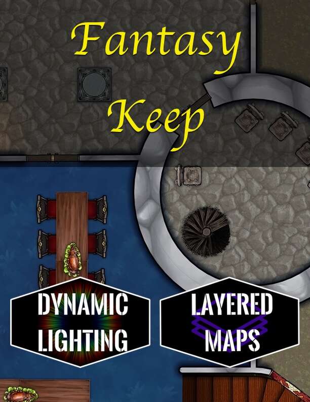 Fantasy Keep | Dynamic Lighting - MmpApps | Fantasy Maps Roll20 VTT ...