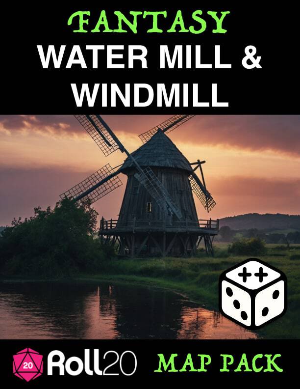 Fantasy Wind & Water Mills | Dynamic Lighting - MmpApps | Fantasy Maps ...