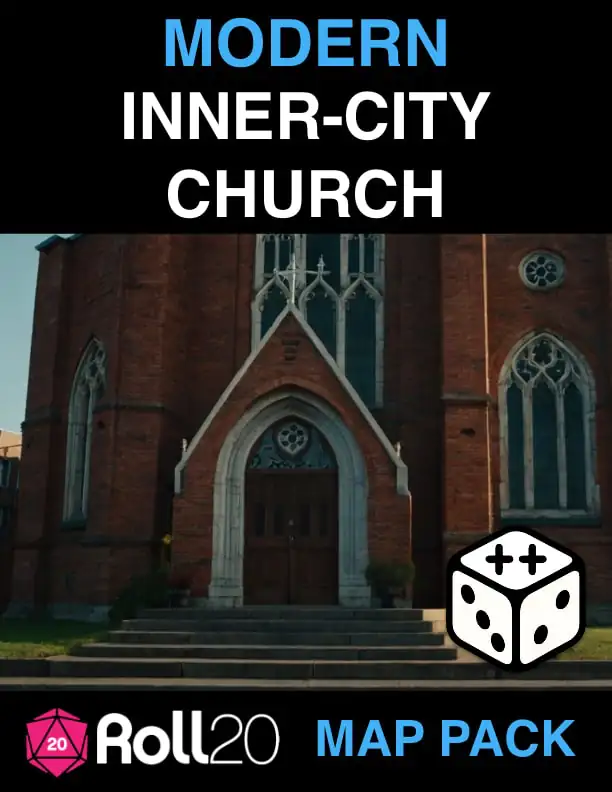 Inner City Church | Dynamic Lighting - MmpApps | Modern Maps Roll20 VTT ...