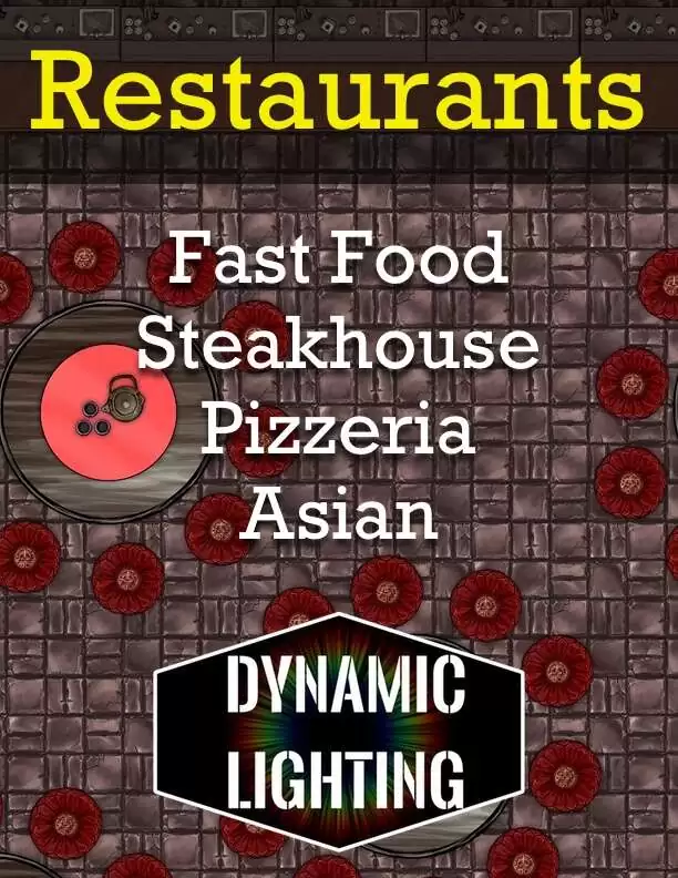 Restaurants | Dynamic Lighting - MmpApps | Modern Maps Roll20 VTT ...