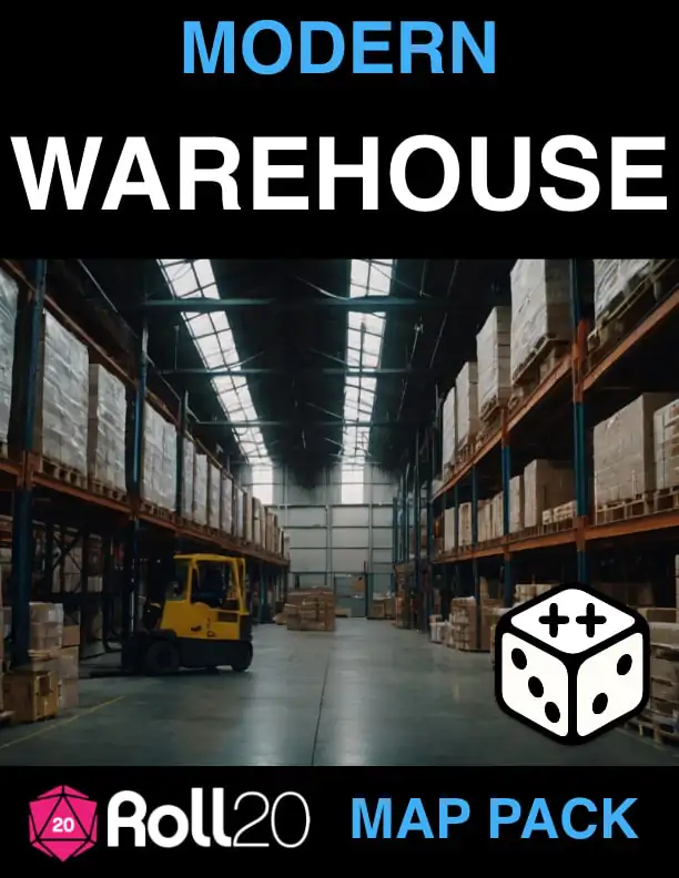 Modern Warehouse | Dynamic Lighting - MmpApps | Modern Maps Roll20 VTT ...