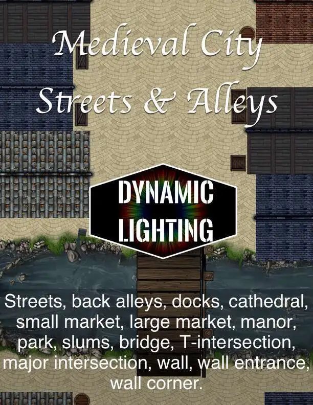 Medieval City Streets and Alleys | Dynamic Lighting - MmpApps | Fantasy ...