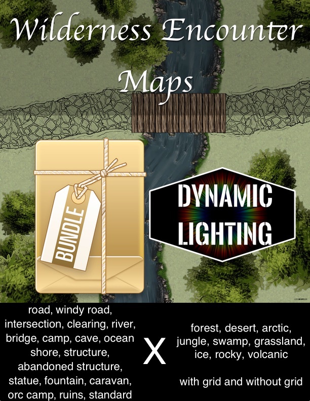 Wilderness Encounter Maps Combo | Download + Roll20 [BUNDLE] - MmpApps ...
