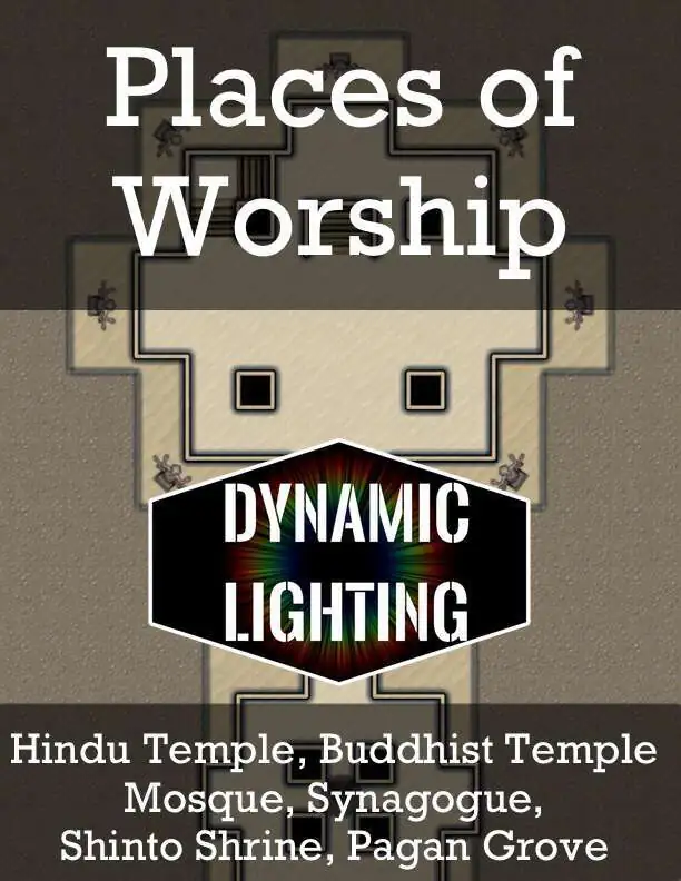 Places of Worship | Dynamic Lighting - MmpApps | Modern Maps | DriveThruRPG