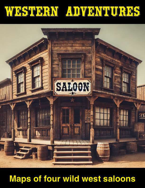 Western Adventures - Saloons | Map Pack - MmpApps | Western Maps ...