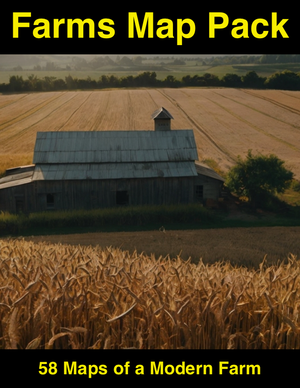 Farms Maps & Tokens | Map Pack - MmpApps | Modern Maps | DriveThruRPG