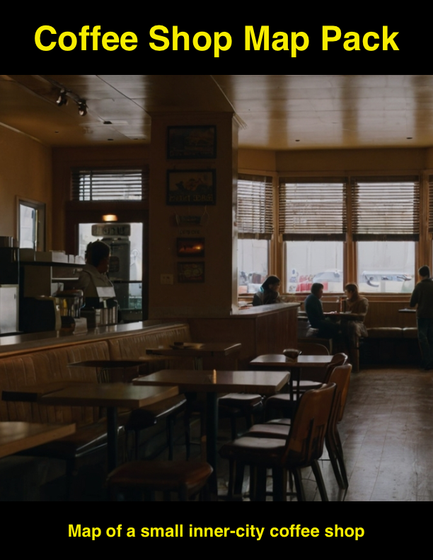 Coffee Shop | Map Pack - MmpApps | Modern Maps | DriveThruRPG