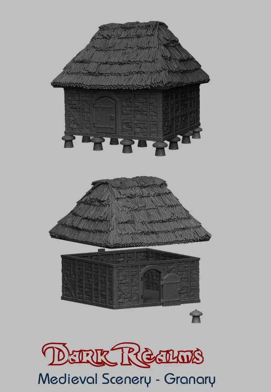 Medieval Scenery - Rural Granary - Dark Realms | DriveThruRPG