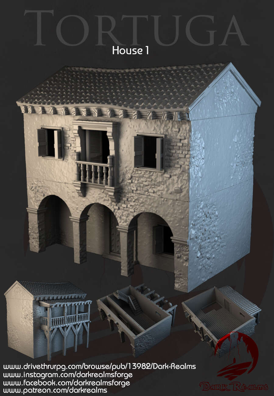 Dark Realms - Tortuga Spanish Quarter - House 1 - Dark Realms ...