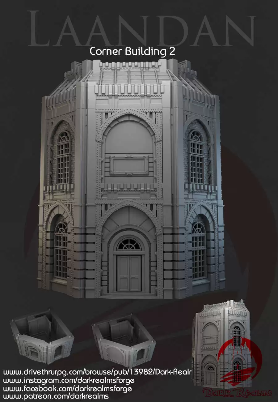 Dark Realms - Laandan Steamtown - Corner Building 2 - Dark Realms ...