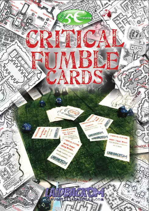 Critical Fumble Cards - Print and Play - Laidback DM | DM's Resources ...