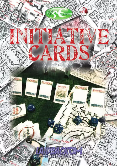Initiative Cards - Print and Play - Laidback DM | DM's Resources ...