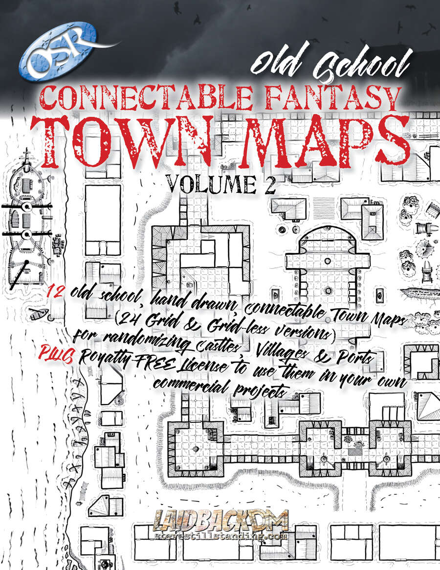 Connectable Fantasy Town Maps - Volume 2 - Laidback DM | Digital Maps ...