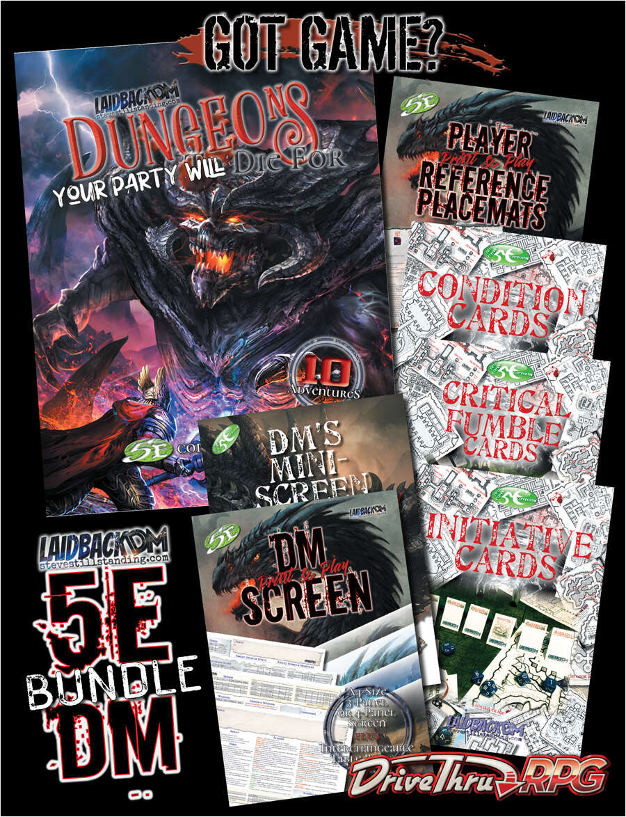 5e DM's Bundle [BUNDLE] - Laidback DM | DM's Resources | Laidback DM ...