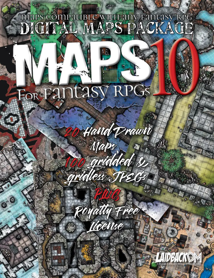 Maps for Fantasy RPGs 10 - Laidback DM | DM's Resources | Digital Maps ...