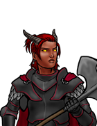 Devilkin Axe-master Fighter - Fiery Dragon | DriveThruCards.com