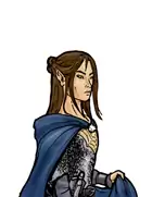 Half-elf Cleric Priestess - Fiery Dragon | DriveThruRPG