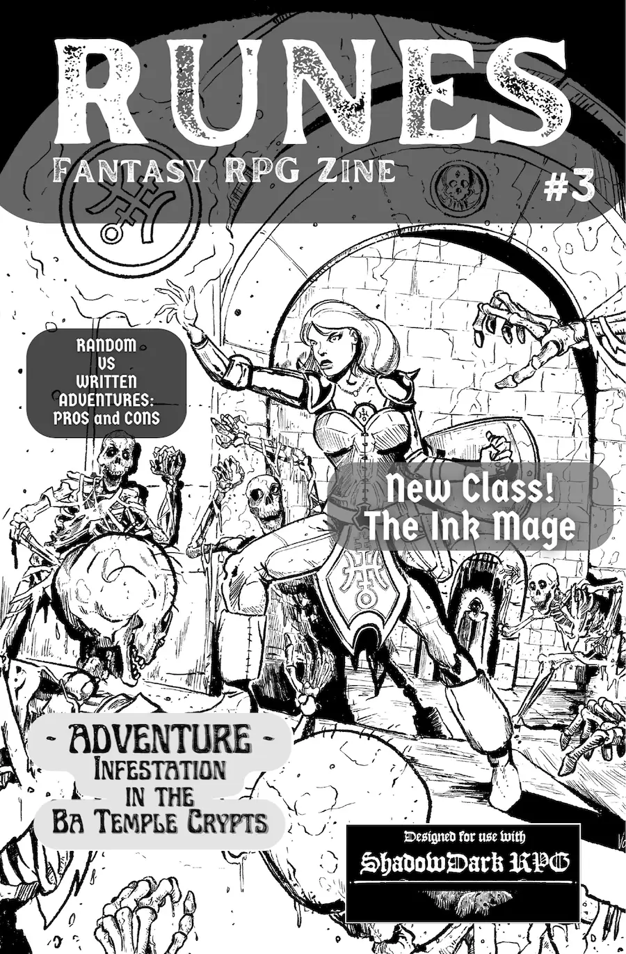 RUNES #3 - Fantasy RPG Zine for Shadowdark - The Tabletop Engineer | DriveThruRPG