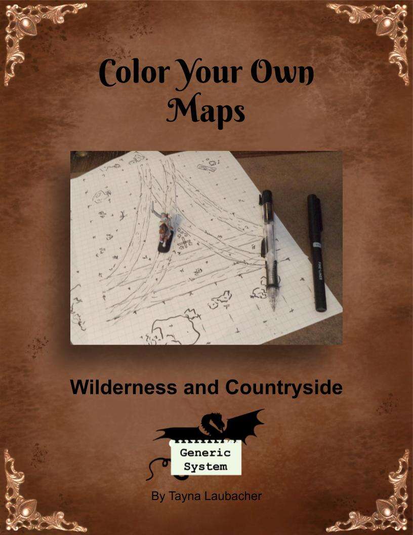 Color Your Own Maps - Wilderness and Countryside - Tayna Laubacher ...