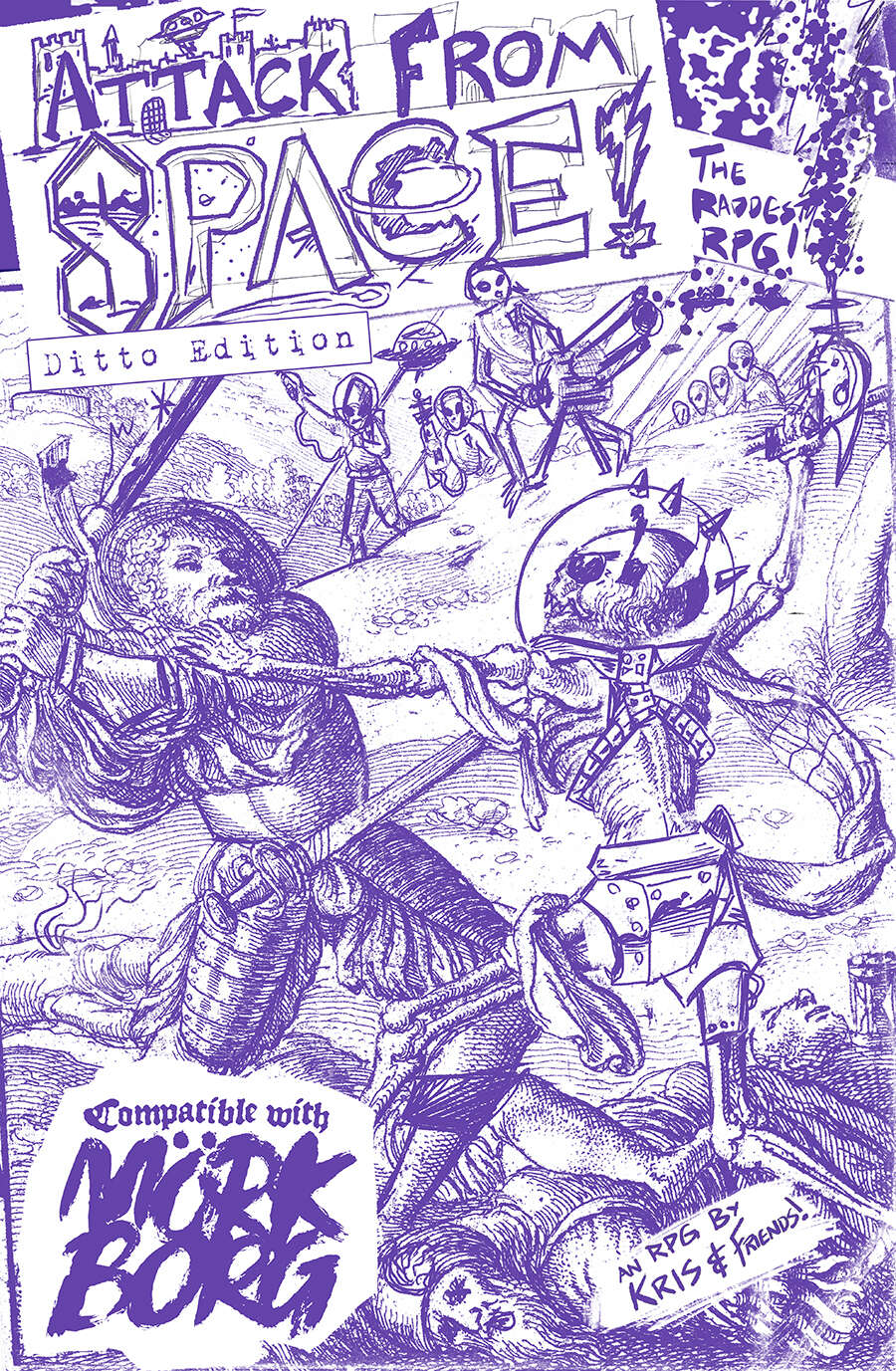 Attack From Space: The Mörk Borg Ditto Edition - Deeply Dapper Games | DriveThruRPG