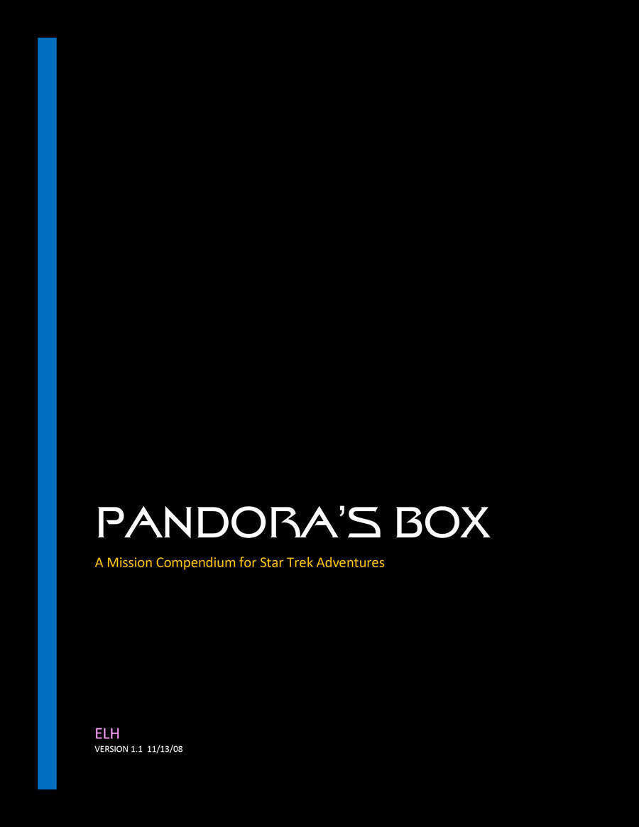 Pandora's Box: An Unofficial Mission Compendium for Star Trek ...