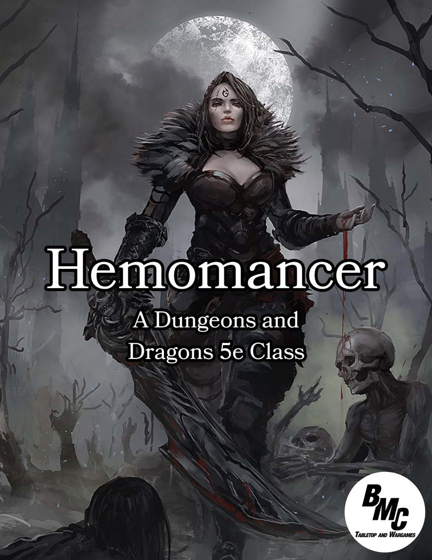 Hemomancer - D&D 5e Homebrew Class - Hammer City Games | DriveThruRPG